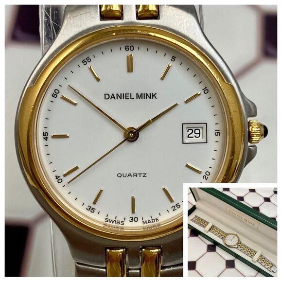 Daniel Mink | Accessories | Vintagedaniel Mink Swiss Made Twotone Mens ...